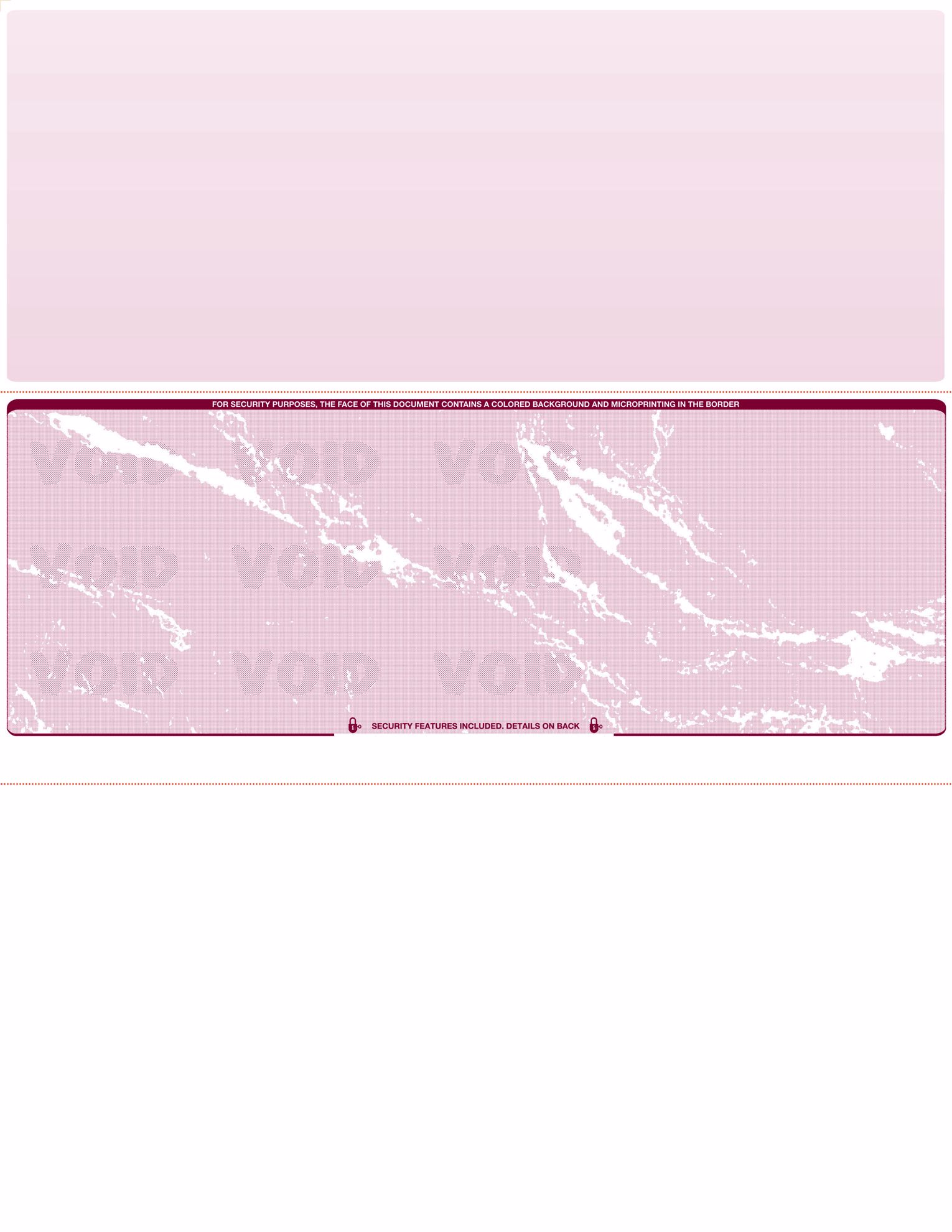 Order Blank Check Paper in Middle | Checkomatic.com