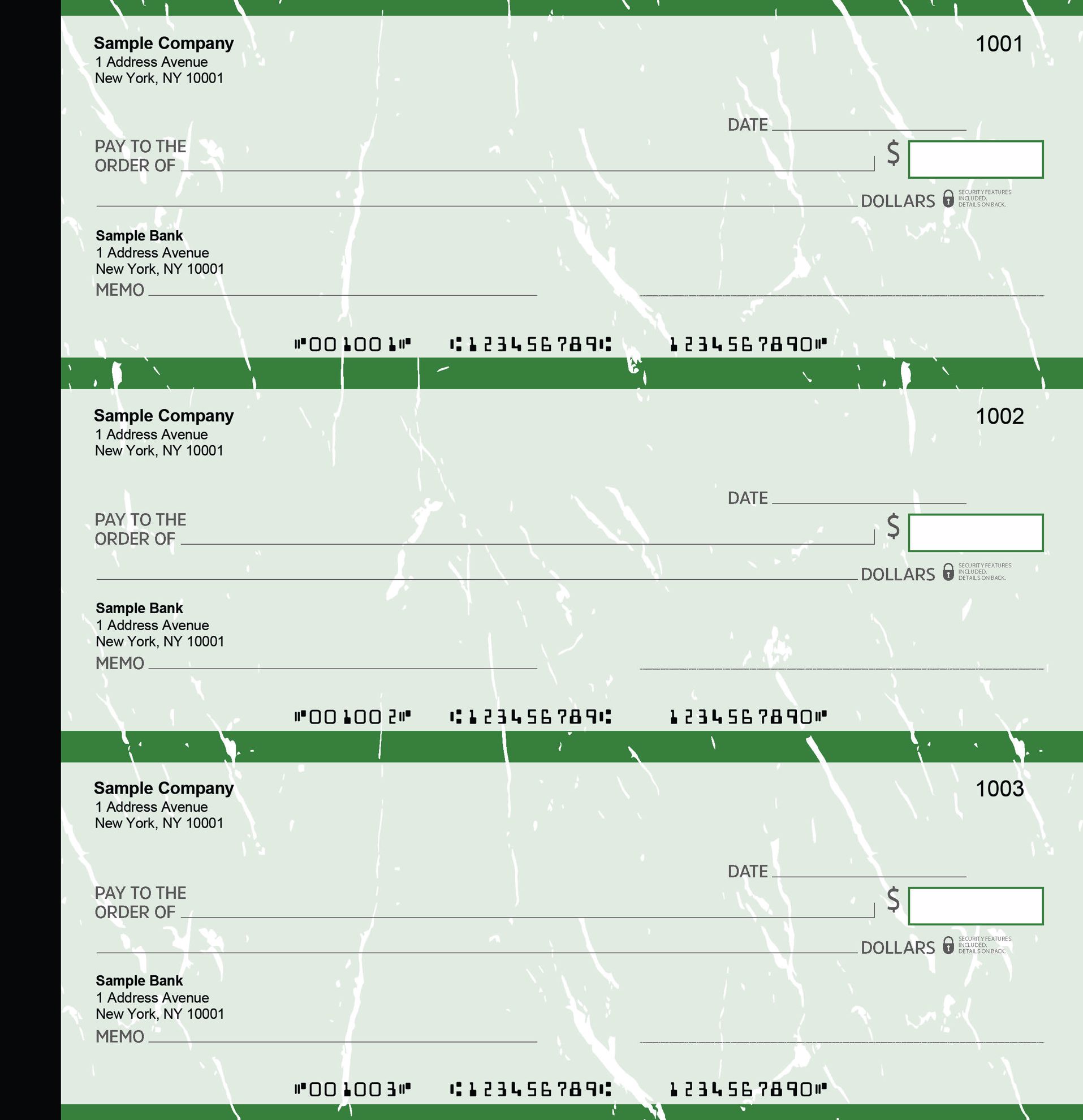 Business Check Template To Print And Fill