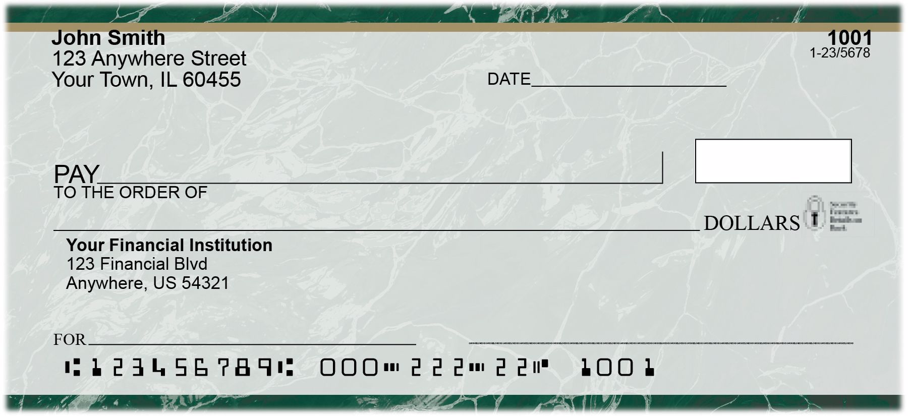 Customize Personal Check